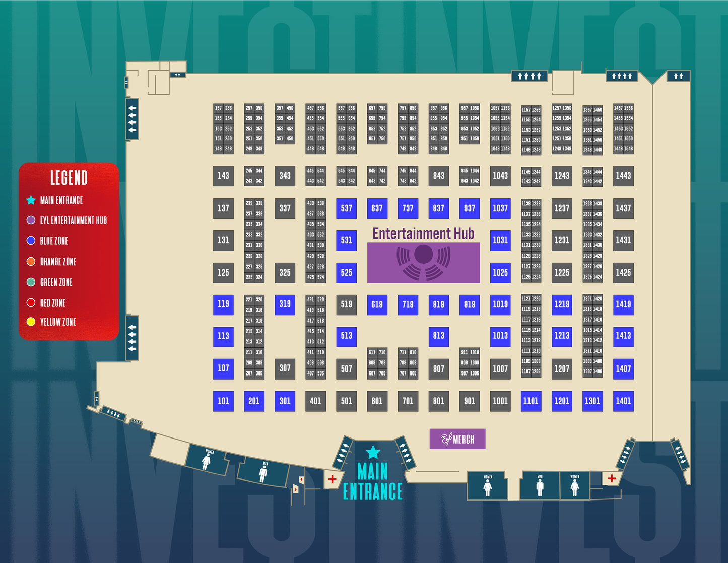 BLUE ZONE - Vendor Booth 20' x 20' - Invest Fest 2025 – EYL Invest Fest